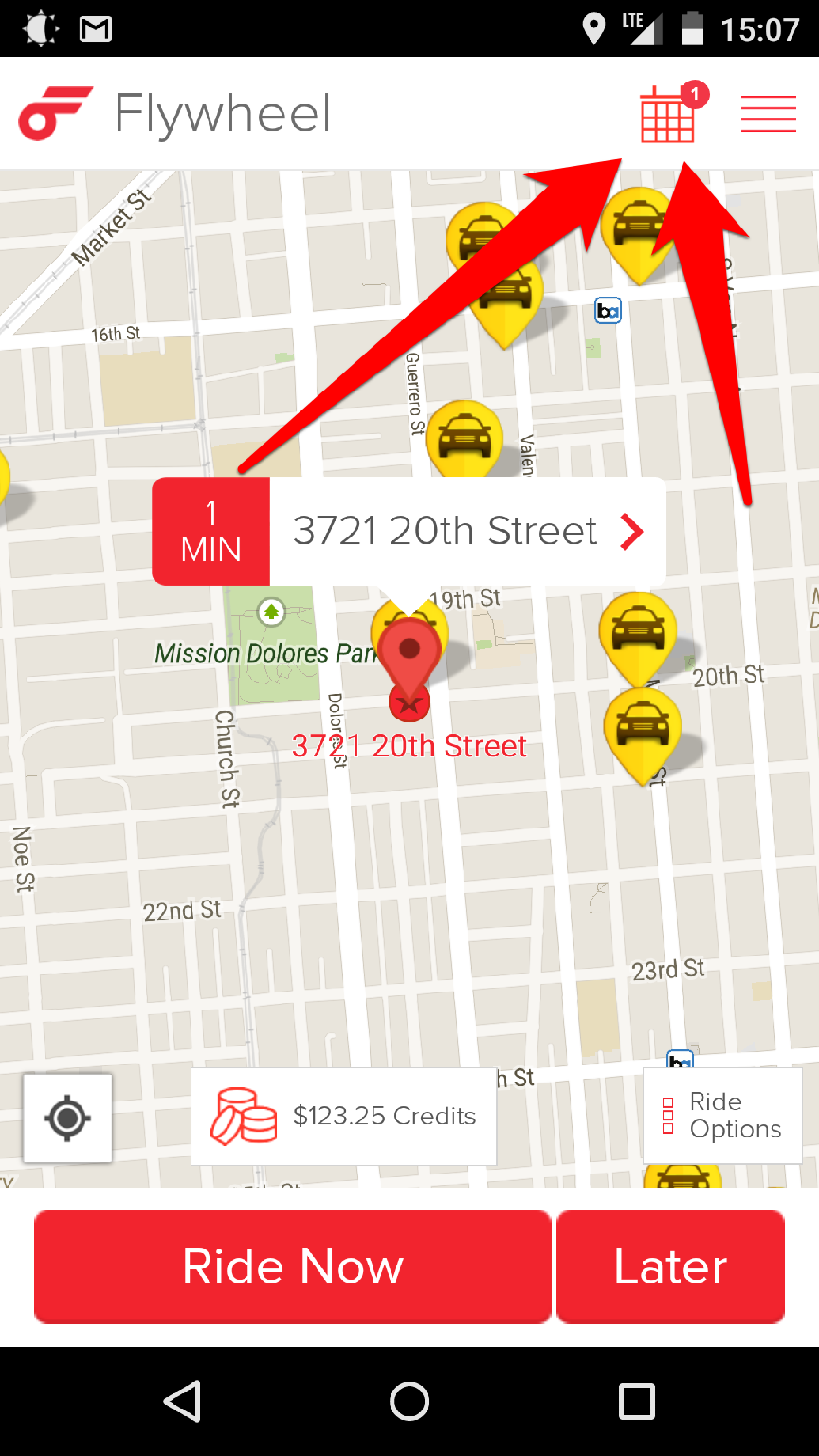 Flywheel Advanced Booking feature: schedule taxi pickups in the future ...