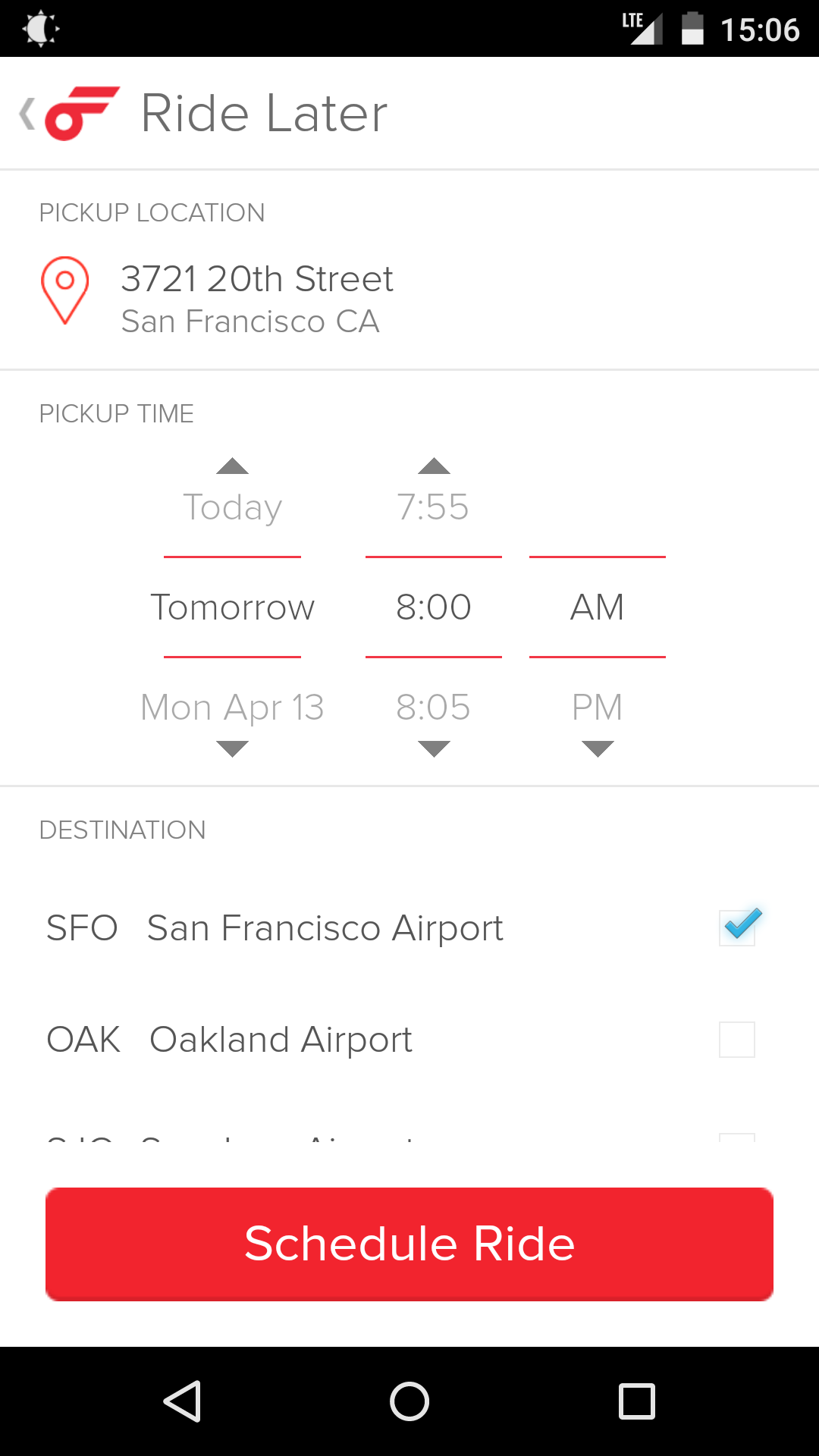 Flywheel Advanced Booking feature: schedule taxi pickups in the future ...